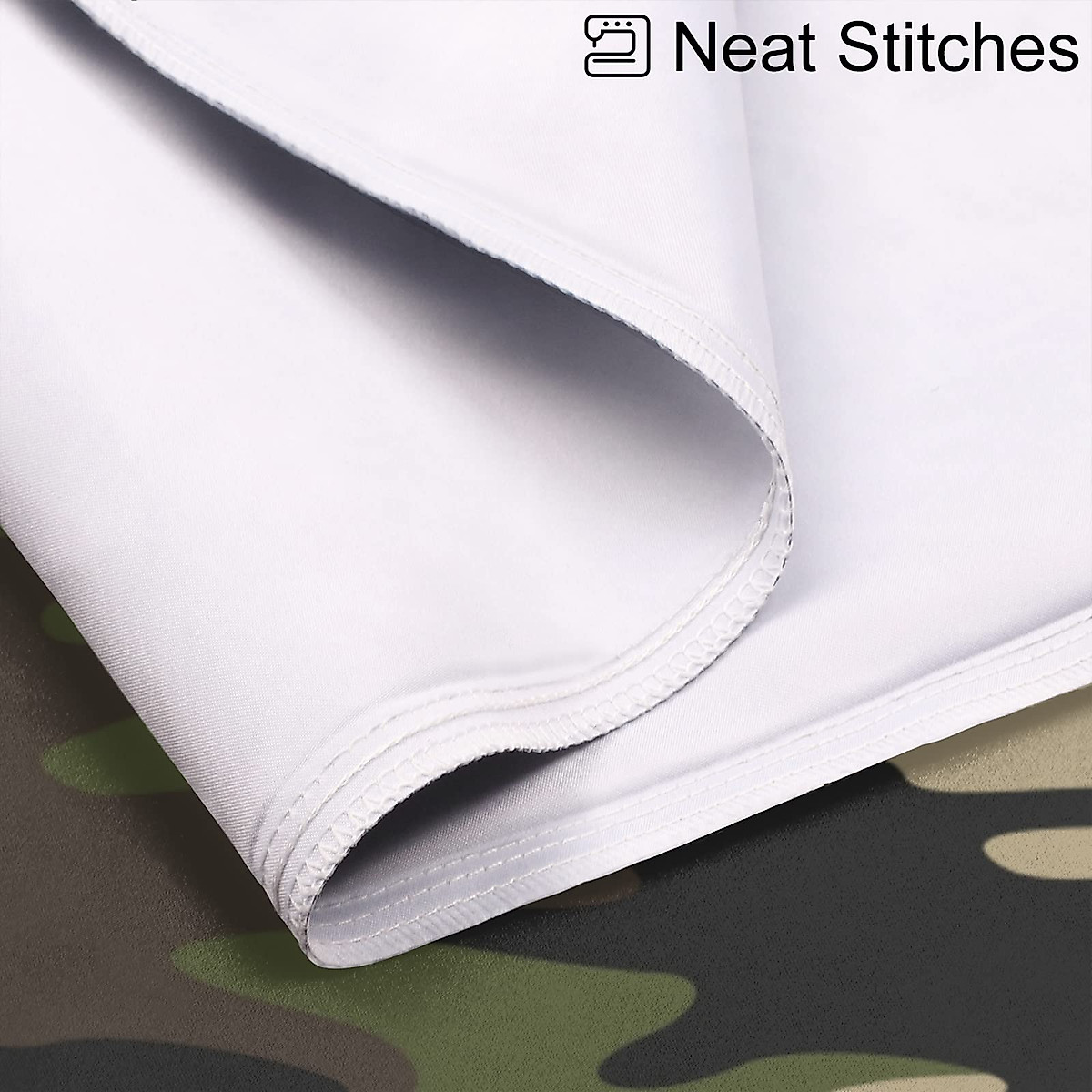 Classic Camo Print Camouflage Satin Pillowcase for Hair and Skin Queen Size Set of 2 Cooling Pillow Case Cover with Envelope Closure, 20"x30"