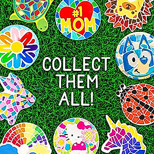 Bluey Paint Your Own Stepping Stone, Design 7 DIY Stepping Stone Art, Fun Stepping Stone Kit for Kids, Less Mess Paintable Stepping Stones Art Set, Great Summer Activity for Kids Ages 8, 9, 10, 11