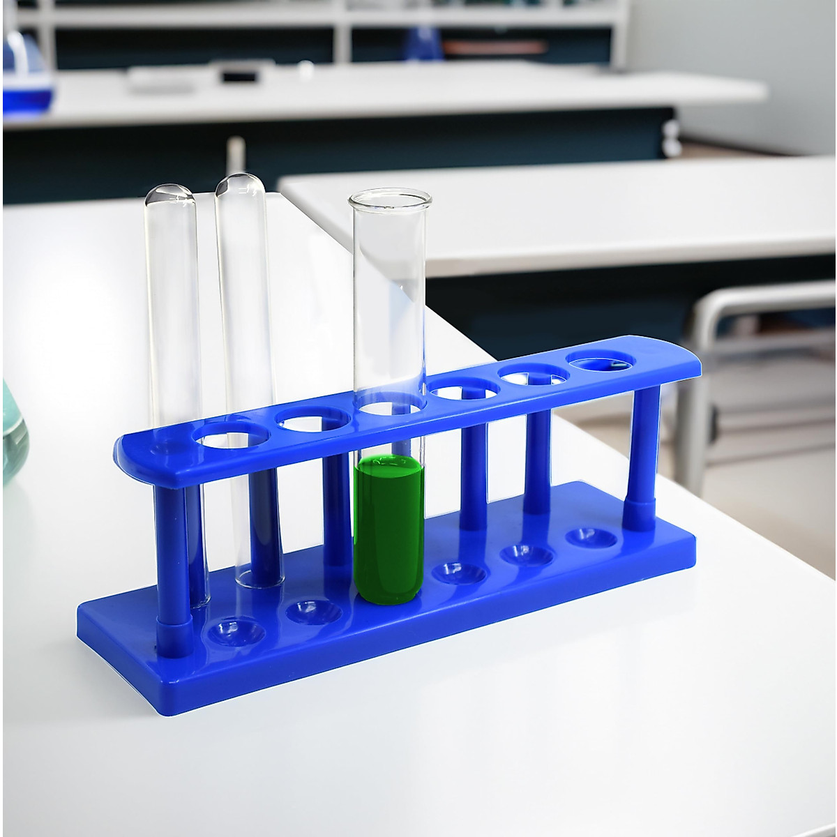 EISCO Test Tube Stand, Polypropylene, 25mm Dia. Holes for 6 Tubes