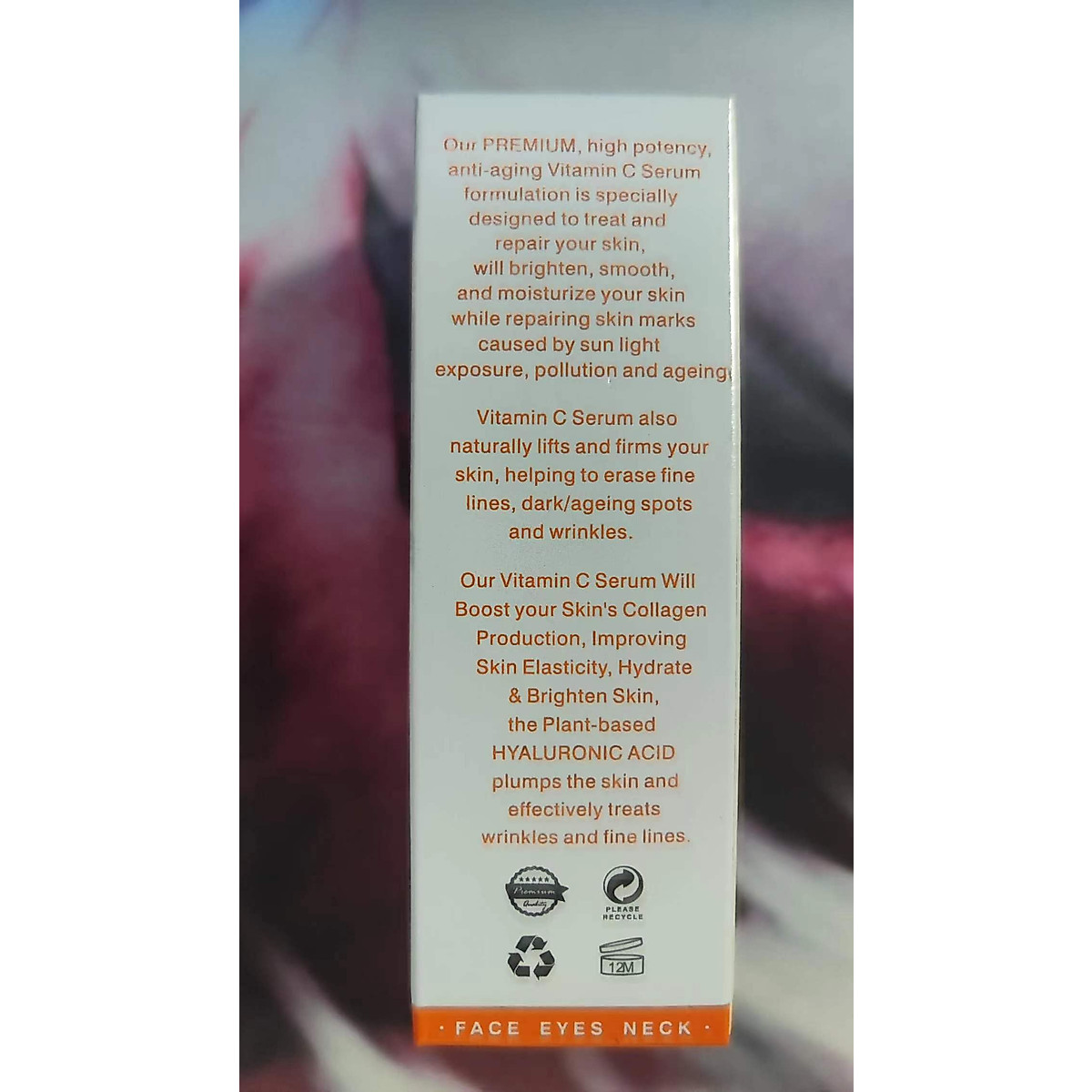 Organic Vitamin C Serum for Face/Body with Hyaluronic Acid, with 20% Vitamin C&100% Vegan, Retinol & Amino Acids - Boost Skin Collagen, Anti Aging & Wrinkle Facial Serum, Retinol Serum for All Skin