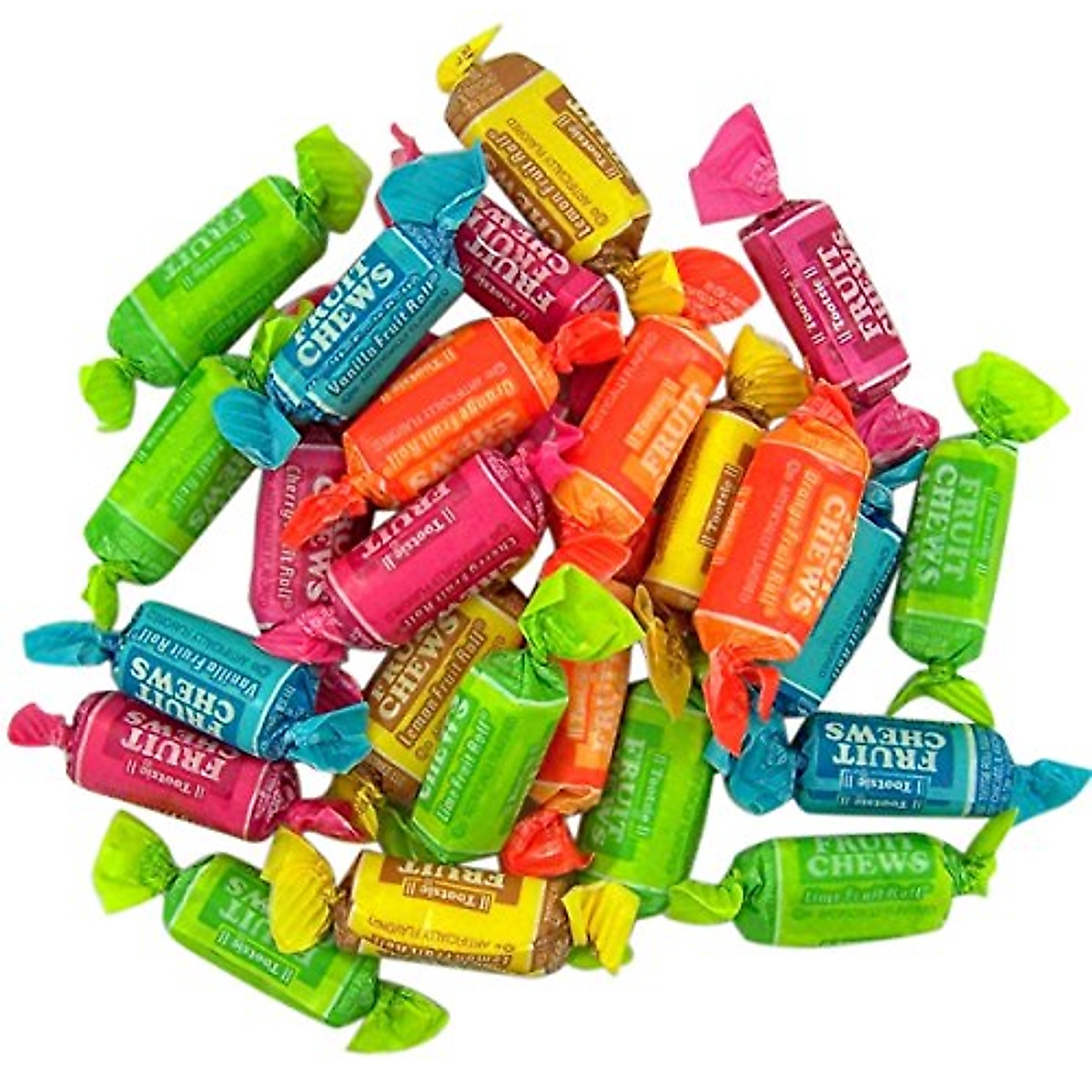 Tootsie Fruit Chews Assorted Fruit Rolls, 5.8 oz, Pack of 3