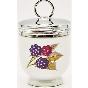 Royal Worcester Evesham Single Egg Coddler Plumb Berries (1)