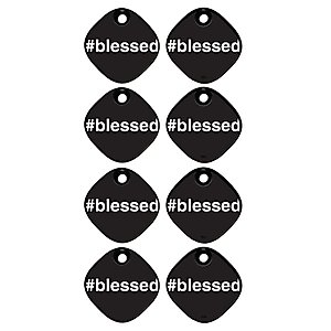 MightySkins Skin Compatible with Samsung Galaxy SmartTag (4 Pack) - Blessed | Protective, Durable, and Unique Vinyl Decal wrap Cover | Easy to Apply, Remove, and Change Styles | Made in The USA