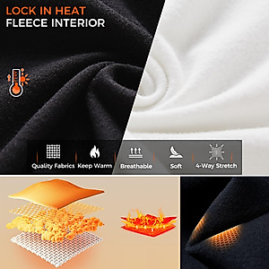 COOLOMG Women's Compression Shirts Crewneck Long Sleeve Cool Dry Base Layer Top Black Small