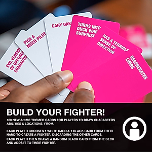 Skybound Superfight Anime Deck 2: 100 Expansion Cards for The Game of Absurd Arguments | for Kids Teens Adults, 3 or More Players, Ages 8+