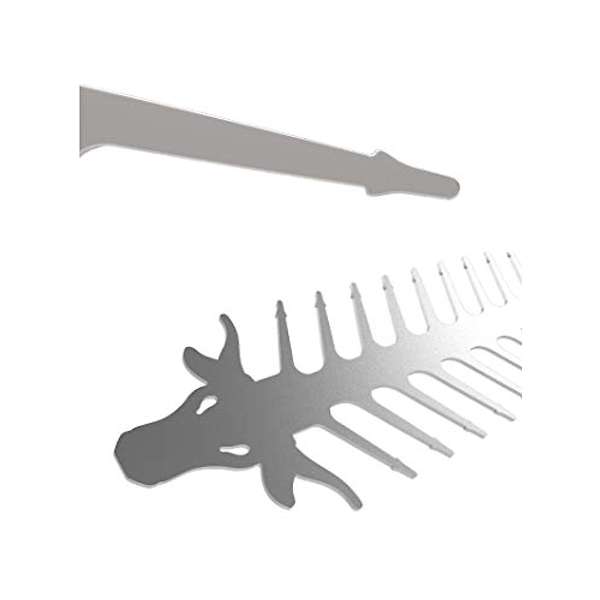 Proud Grill Slide & Serve BBQ Skewers - Set of 4 Stainless Steel Reusable Barbecue Skewers | Ideal for Grilling Shish Kabobs | Use for Beef, Pork, Chicken, Vegetable and Shrimp Kabobs.