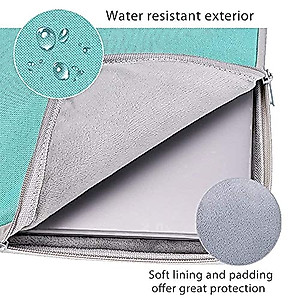 ProCase 14-15.6 Inch Laptop Sleeve Case Protective Bag Bundle with Hard Storage Carrying Case for MacBook Air/Pro Power Adapter