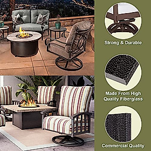 Anwenk 8Pack Patio Rocking Chair Spring Plate Replacement Part Fiberglass Spring Plates Swivel Rocker Chair Lawn Furniture Repair Replacement for Universal Outdoor Patio Furniture, 2.5" x 5"x0.25”