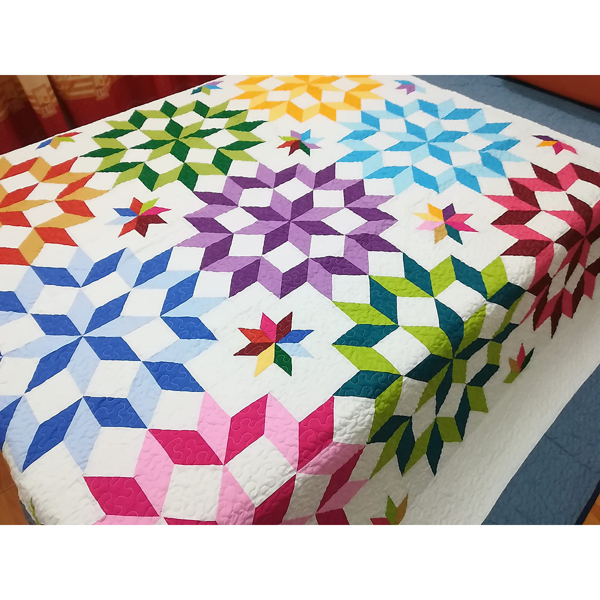 LENAILIN 50PCS 10" x 10" 10 Solid Colors Quilting Fabric 100% Cotton Bundle Squares for Quilting Sewing Precut Squares Sewing Quilting Patchwork Scraps for DIY Crafting