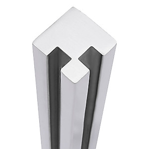 Heavy Duty Glass Railing Post End Post,Glass Panel Post/Railing Post 25.6‘’/35.8”, Durable 304 Stainless Balustrade Post Steel, Balustrade for Balcony Deck Stairs for Concrete, Porch Steps (35.8")