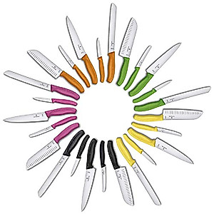 Victorinox Swiss Classic 4.3-inch Wavy Edge Steak Knife, Black