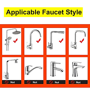 canjuxk Sponge Holder for Kitchen Sink,Kitchen Sink Sponge Holder Aluminum Organizer for Kitchen Bathroom Accessories Compatible with Faucets 0.8-1.1 Inches in Diameter