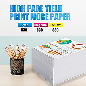 Miss Deer 281 Ink Cartridges Compatible Replacement for Canon CLI-281XXL 281 XXL for Canon PIXMA TS9120 TR7520 TR8520 TS8120 TS8220 TS8320 TS6100 TS6120 (2C+2M+2Y) 6 Pack