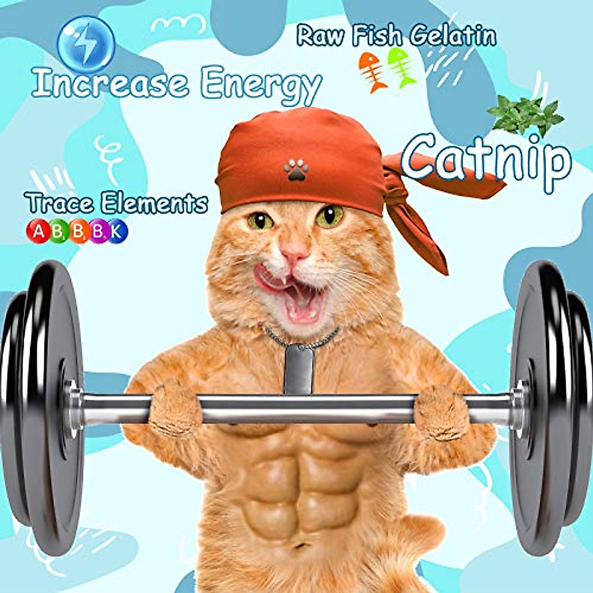 Nuanchu 6 Pieces Cat Snacks Candy Ball Lickable Sugar Ball Cat Toy Edible Catnip Balls Cat Treats Candy Ball Catnip Candy Kitten Licking Sweet Ball Treats Licking Candy (Green)