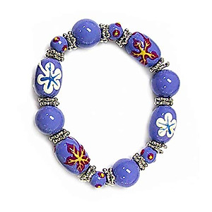 Linpeng Womens Bohemian Stretch-Bracelets, Silver, 7 5 Inch US