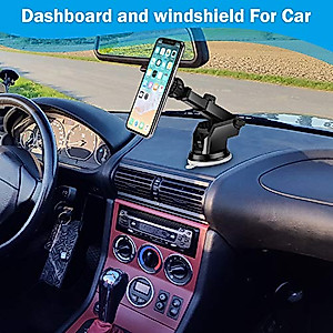 Car Mount Air Vent Cell Phone Holder Pop Cup Suction Car Mount for Collapsible Grip/Socket Mount Dashboard Desk Wall Bracket for GPS Navigation All Smartphones
