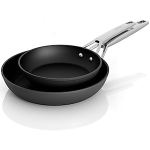MsMk 8 inch and 10 inch Non Stick Frying Pans, Burnt also Nonstick Frying Pan Set, PFOA Free Non-Toxic, Scratch-resistant, Oven-Safe, Induction Ready, Compatible with All Cooktops