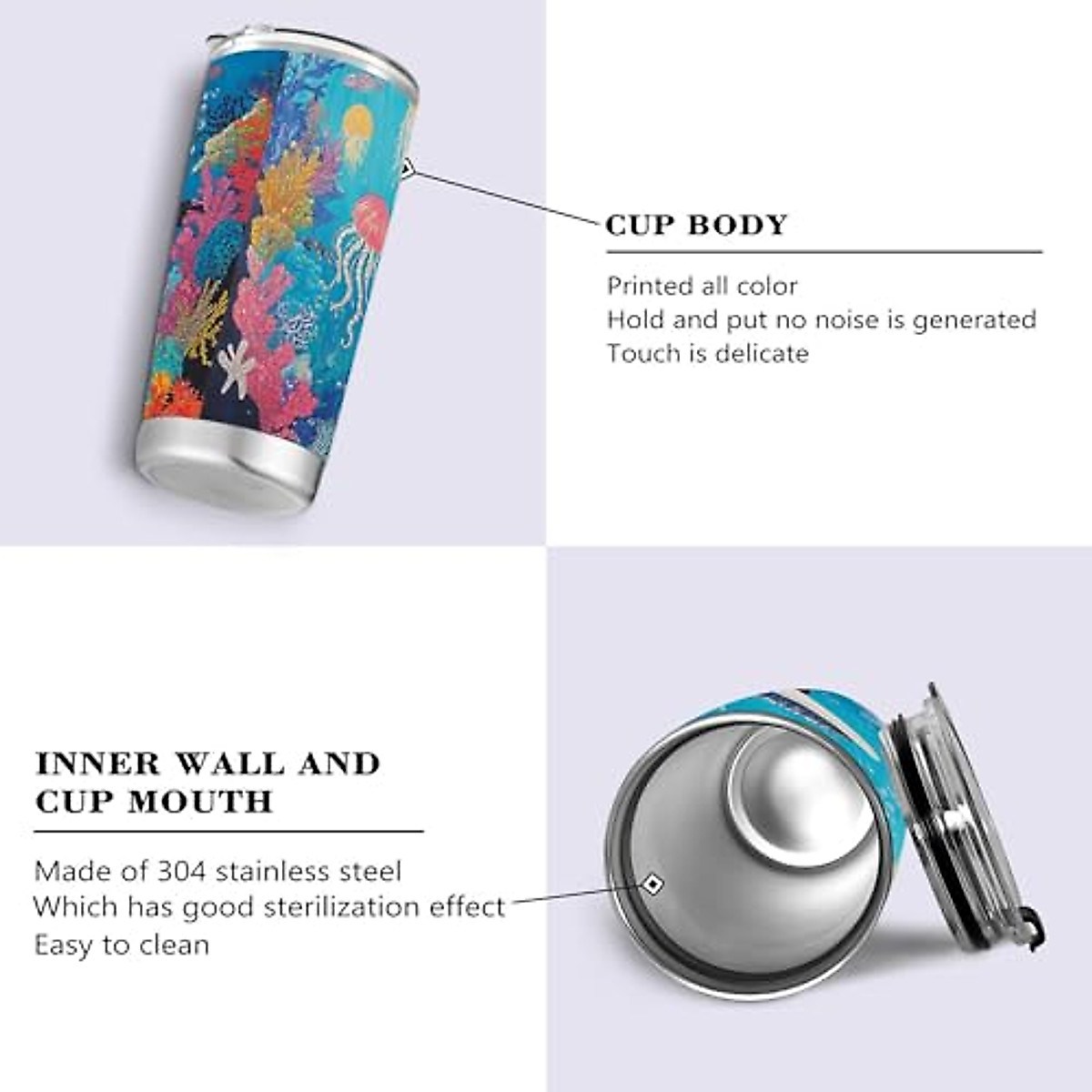 sanluoli Some Dolphin Sea Animals Blue Stainless Steel insulated water bottle with Straw Lid coffee travel mug 20oz for Home, Office or Car Aesthetic Vacuum Insulated Tumbler 20 OZ