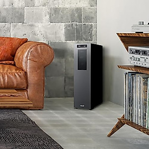 NewAir Shadow-T Series 18 Bottle Thermoelectric Wine Fridge, Dual Temperature Zones, Countertop Wine Refrigerator, Mirrored Compact Wine Cellar, Double-Layer Glass Door Cooler, Vibration-Free