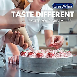 GreatWhip 2.2L Whipped Cream Charger 1364g Food Grade Nitrous Oxide Tank N2O Chargers (1 Cylinder)