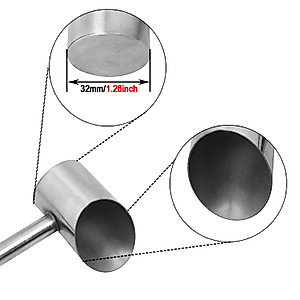 JJHXSM Large Caliber Models of Silver Stainless Steel Sugar Spoon for Cotton Candy Long Handle Sugar Spoon Cotton Candy Machine Spare Parts