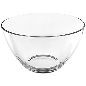 Mikasa Napoli Glass Serving Bowl, 10.75-Inch, Clear