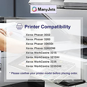 ManyJets Compatible 101R00474 3215 Drum Cartridge Replacement for Xerox WorkCentre 3215 3215NI 3225 3225DNI Phaser 3260 3260DI 3260DNI 3052 Printer Toner Cartridge (Drum,1-Pack)