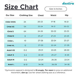 Destira Gymnastics Leotards for Girls, Tiger Stripe, Super Soft Leotards for Women and Girls with Matching Scrunchie, Gymnastics, Dance, Cheer, Yoga, and More, Adult X-Small