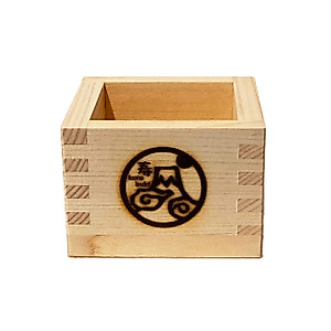 Japanese Traditional SAKE Cup made of Hinoki Cedar Wood. Lucky Motif Design SAKE Cup.Mt.Fuji Japanese SAKEMASU Happy New Year 2024 Dinner Party Japanese SAKE Christmas Birthday Gift