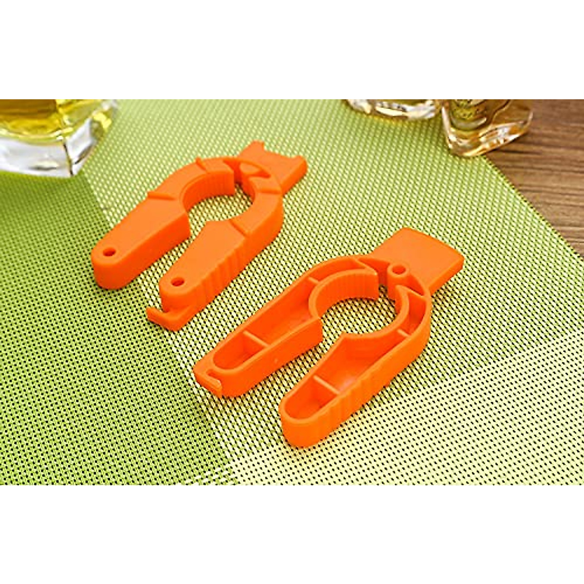 VIUJUH 3 in 1 Pop Can Opener, Party Partner Life Gadgets Smooth Edge Mutifunctional Can Opener, Upgraded Plastic Handheld,Fingernails Protecter, Designed Comfort Grips Bottle Opener for Dringing