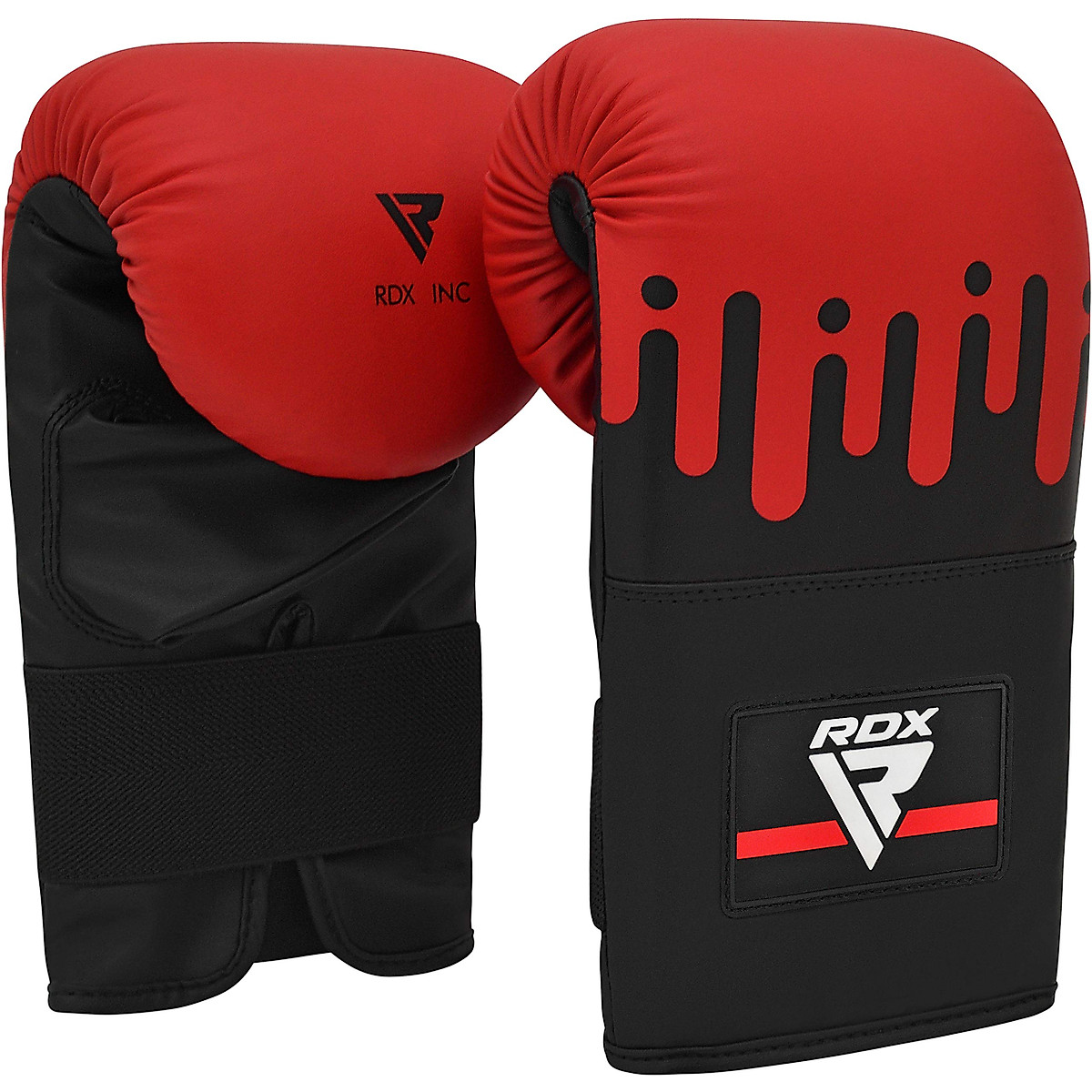 RDX Bag Gloves for Heavy Punching Training, Maya Hide Leather Punch Mitts for Boxing, Muay Thai, Sparring, Kickboxing, Martial Arts, MMA, Ideal for Thai pad, Focus Pads, Double End Speed Ball Workout