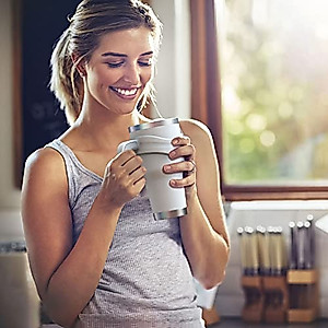 Tumbler Handle Fits for 30 OZ YETI Rambler,Rtic Mug-Previously Design,Sic,OZARK TRAIL & More Tumbler Travel Mug | BPA FREE（Handle Only） (White)