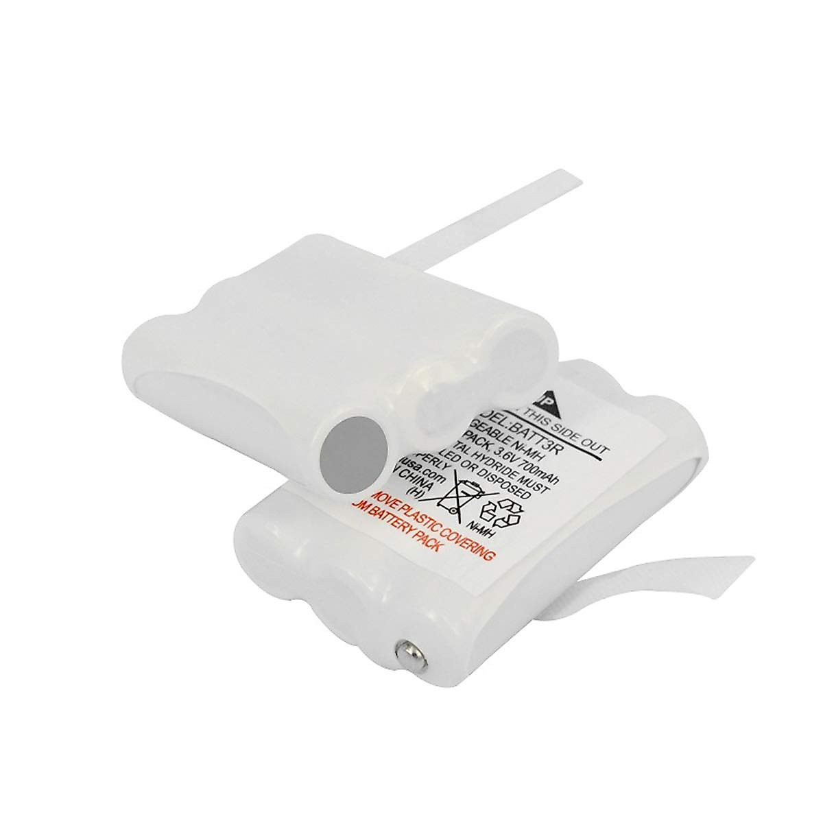 2 Pack BATT3R Battery AVP14 Replacement 3.6V 700mAh for Midland BATT3R BATT-3R,MID-AVP14, LXT600, T50 T60, X-Talker Radios