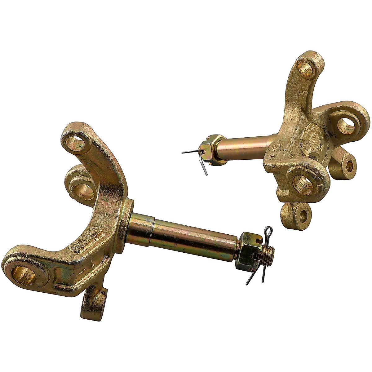 WPHMOTO Front Disc Brake Wheel Rim Hub with Steering Knuckle Kit for 110cc 125cc Quad Dirt Bike ATV Go Kart Buggy 4 Wheeler