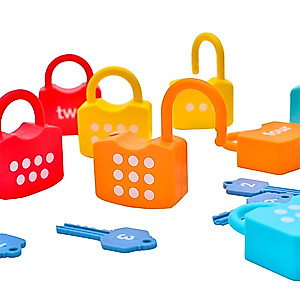 Kghios Kids Learning Locks with Keys Numbers Matching & Counting Montessori Math Educational Toys Materials for Toddlers Ages 3 yrs+ Boys and Girls Preschool Games Gifts