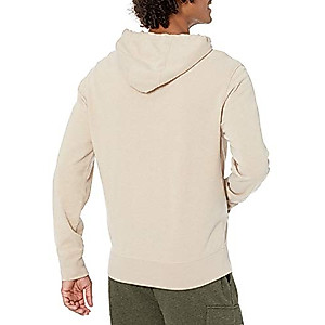 Amazon Essentials Men's Lightweight French Terry Full-Zip Hoodie, Oatmeal Heather, Large