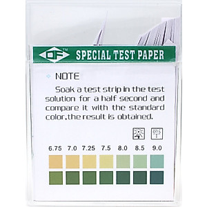 BIPEE Plastic pH Test Strips, Universal Application (pH 4.5~9), 100 Strips