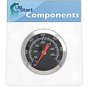 UpStart Components BBQ Grill Thermometer Heat Indicator Replacement Parts for Landmann 42170 - Compatible Barbeque Temperature Gauge Thermostat