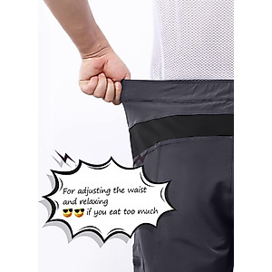 BERGRISAR Men's Cycling Shorts Mountain Bike Shorts Bicycle Shorts Biking Shorts Zipper Pockets 1806BG Grey Size X-Large