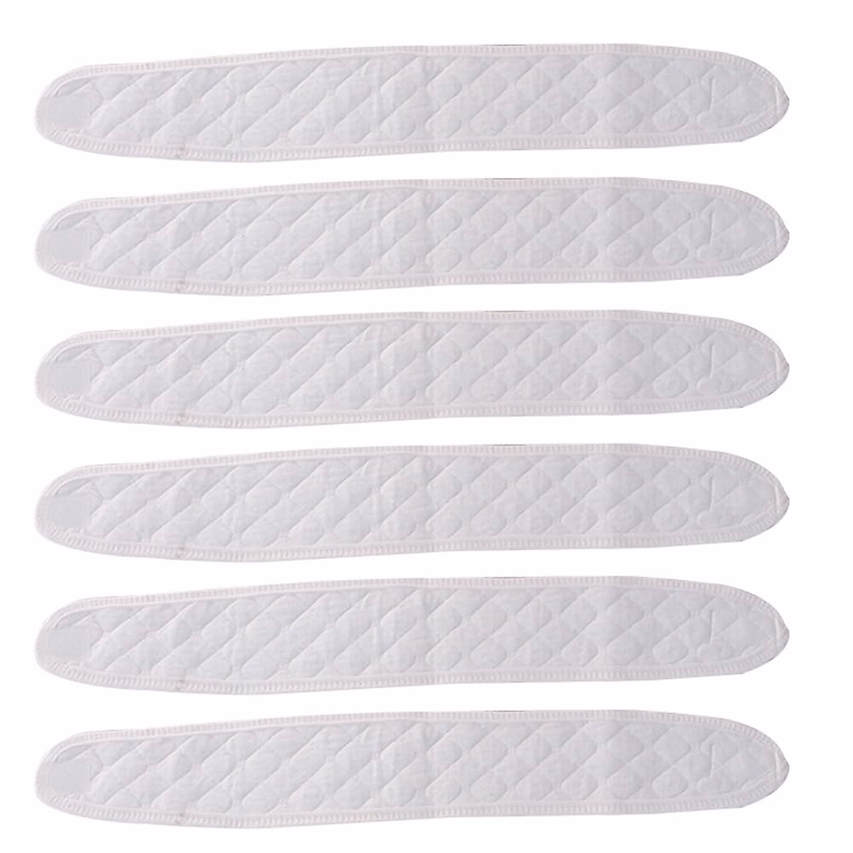 ARTIBETTER 6pcs Cotton Baby Belly Band Infant Umbilical Cord Soft Newborn Navel Belt (White)
