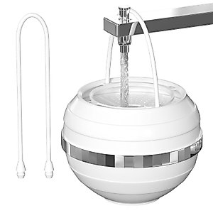 Varycony Bath Ball Water Filter, Bathtub Filter for Tub Faucet, Removes Hundreds of Contaminants, Purify Your Bathwater for Healthier Skin and Hair, BPA Free -White