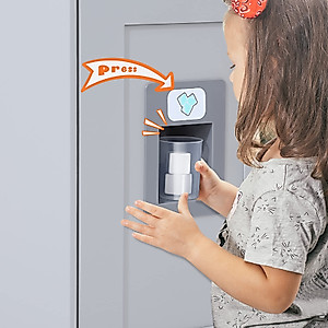 Kids Kitchen Playset, Wooden Chef Pretend Play Set with 20 PCS Cookware Accessories, Wooden Cookware Pretend with Ice Maker, Microwave, Oven, Range Hood, Sink, Real Lights & Sounds，Gray