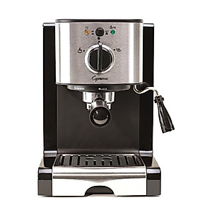 Capresso 116.04 Pump Espresso and Cappuccino Machine EC100, Black and Stainless, 46 oz