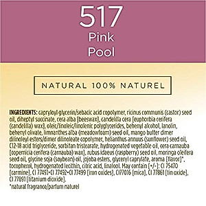 Burts Bees 100% Natural Glossy Lipstick, Pink Pool - 1 Tube