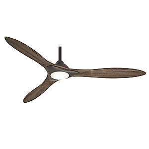 Minka Aire F868L-ORB Sleek 60" Ceiling Fan with LED Light and Remote Control, Oil Rubbed Bronze