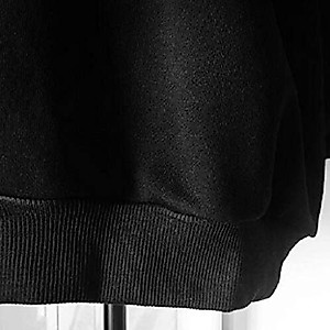 Women Loose Gothic Punk Moon Print Long Sleeve Hoodie Mitiy Sweatshirt Print Pullovers