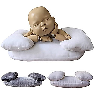 Yuniroom Newborn Infant Baby Photography Prop Kid Posing Photo Shoot Studio Pillow Positioner Nursing Pillow and Positioner (Color : White)