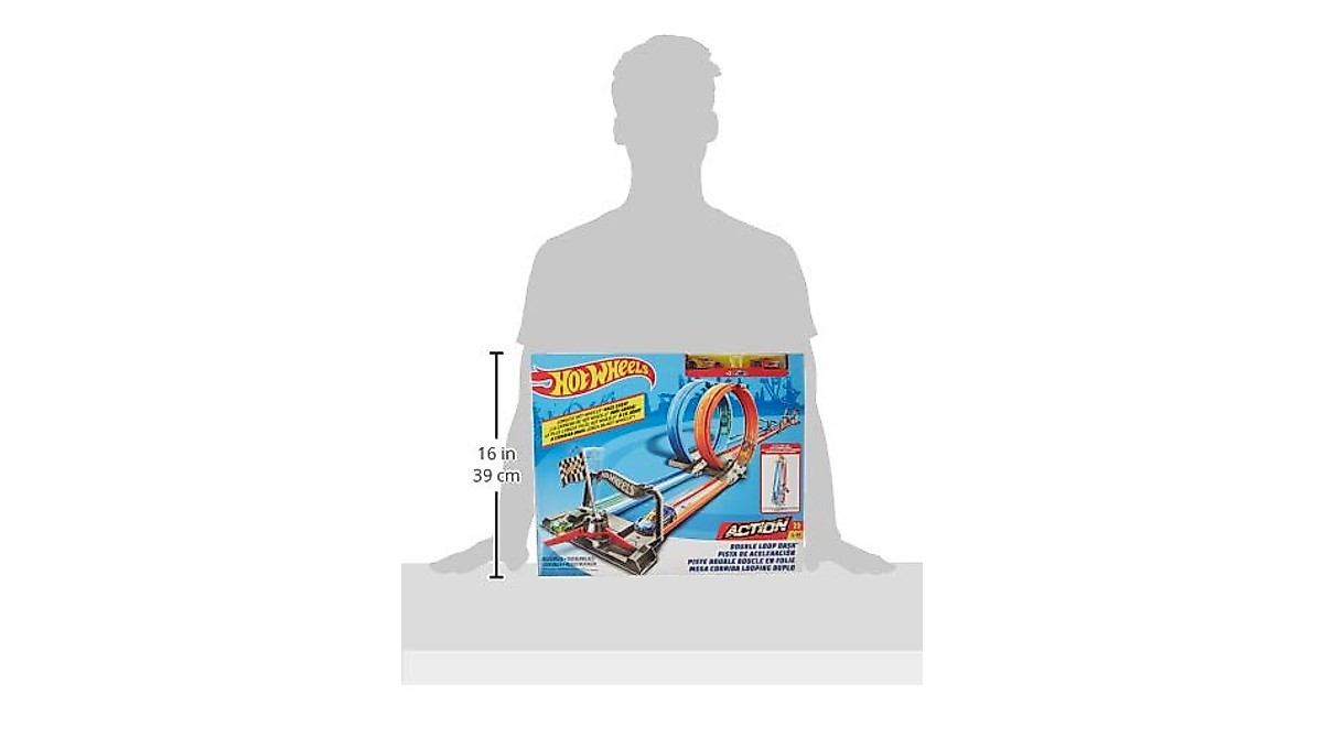 Hot Wheels Double Loop Dash Drag Racing Playset – Fast & Fun Race Set