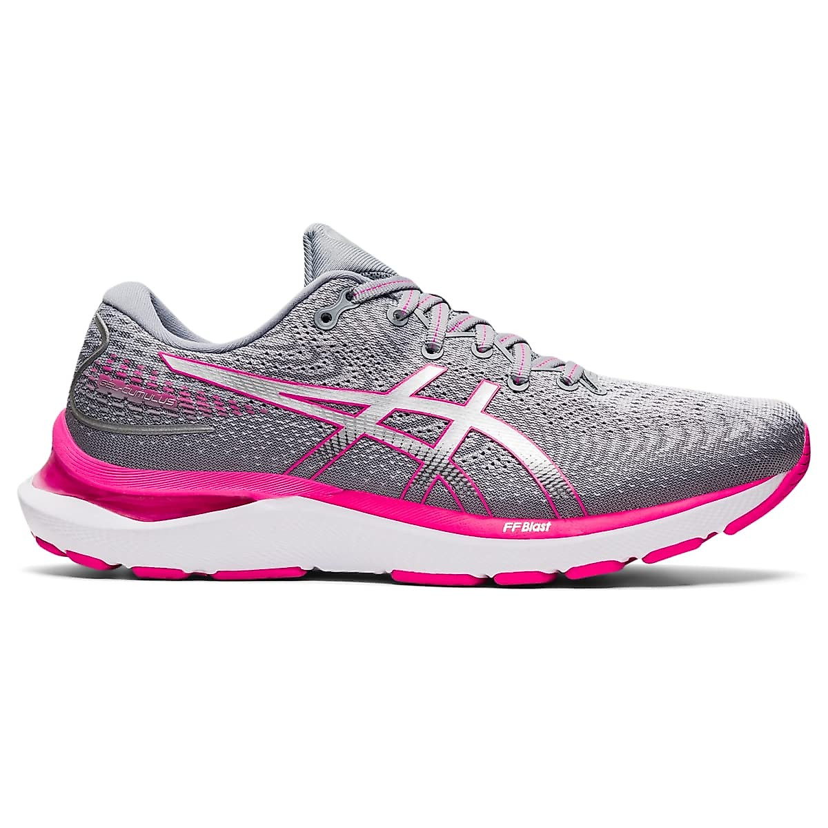 ASICS Women's Gel-Cumulus 24 Running Shoes, 9, Sheet Rock/Pink GLO
