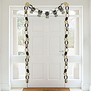 Big Dot of Happiness Reunited - 90 Chain Links and 30 Paper Tassels Decoration Kit - School Class Reunion Party Paper Chains Garland - 21 feet